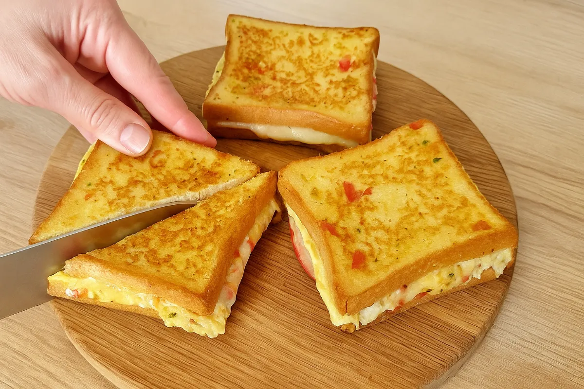 Raňajky šampiónov hotové za 5 minút. Tieto vaječné toasty sú geniálne rýchle a neuveriteľne sýte ...